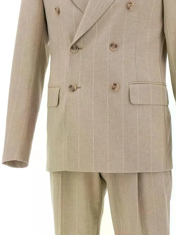 Corneliani Pinstripe Double-breasted Suit - Neutrals