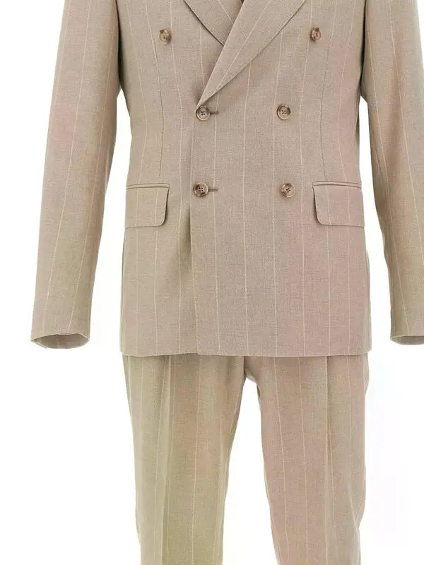 Corneliani Pinstripe Double-breasted Suit - Neutrals
