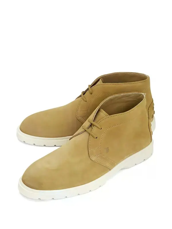 TOD'S Desert Suede Boots With Button Fastening