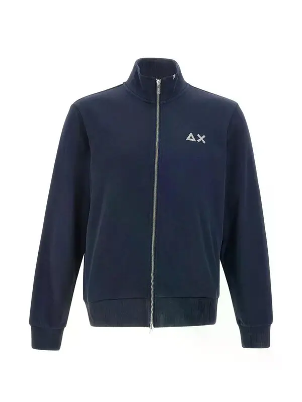 SUN 68 Zip-up Logo Sweatshirt - Blue