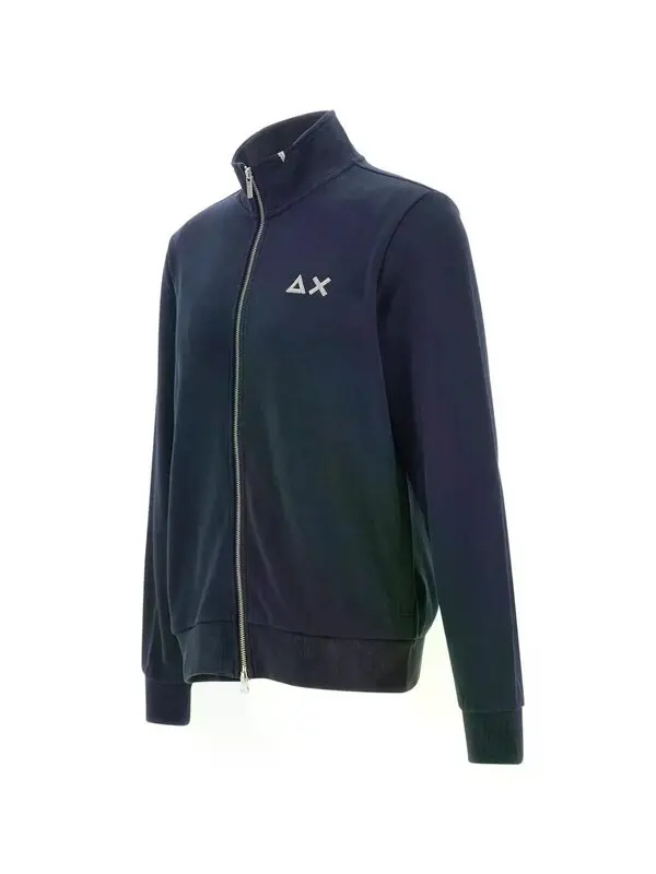 SUN 68 Zip-up Logo Sweatshirt - Blue