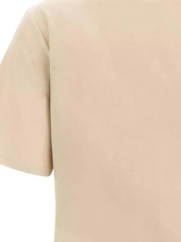 ELENA MIRÒ Monogram Embossed Cotton T-shirt