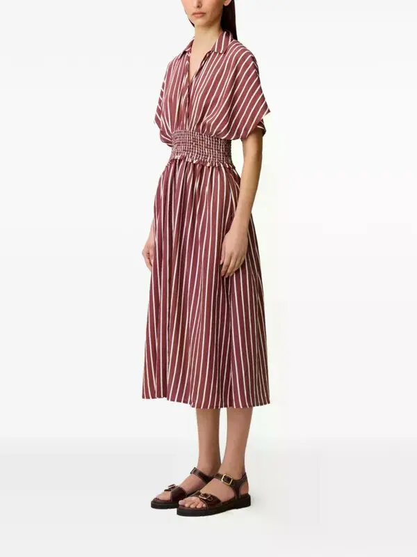 Claudie Pierlot Striped Midi Dress