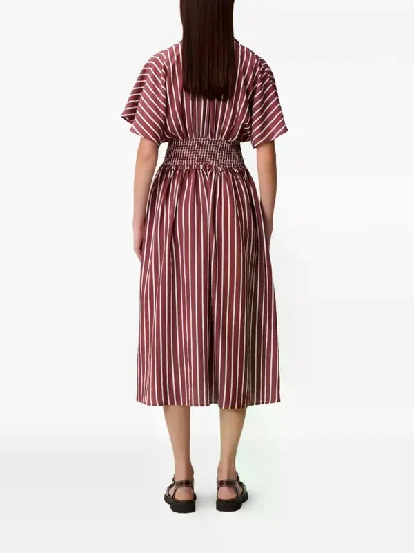 Claudie Pierlot Striped Midi Dress