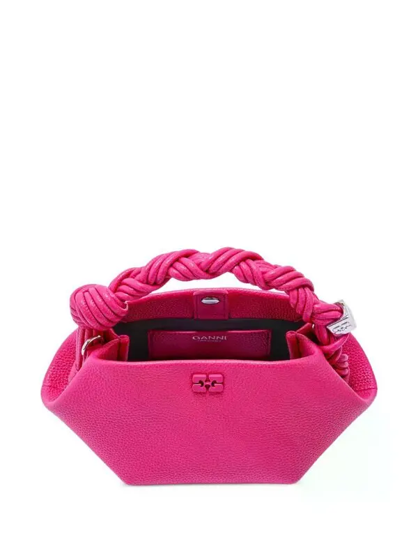 GANNI Mini Bou Tote Bag With Twisted Handle And Dice Charm