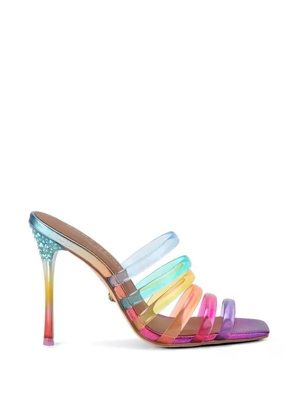 Kurt Geiger Embellished Jelly Strap Heeled Sandals - Pink