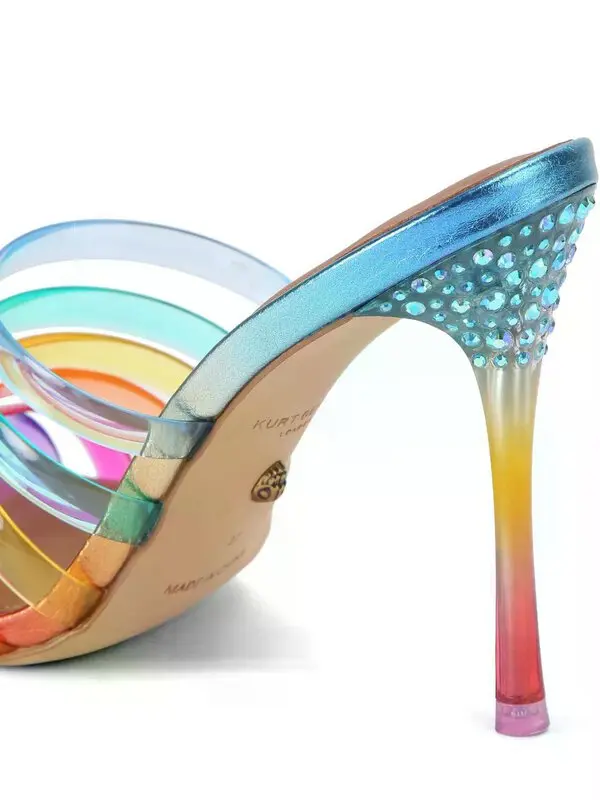Kurt Geiger Embellished Jelly Strap Heeled Sandals