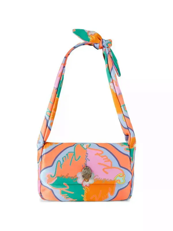 Kurt Geiger Knot-strap Printed Shoulder Bag