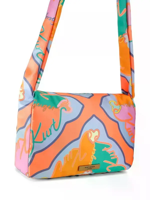 Kurt Geiger Knot-strap Printed Shoulder Bag