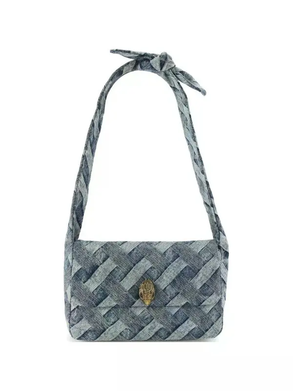 Kurt Geiger Kensington Woven Shoulder Bag - Blue