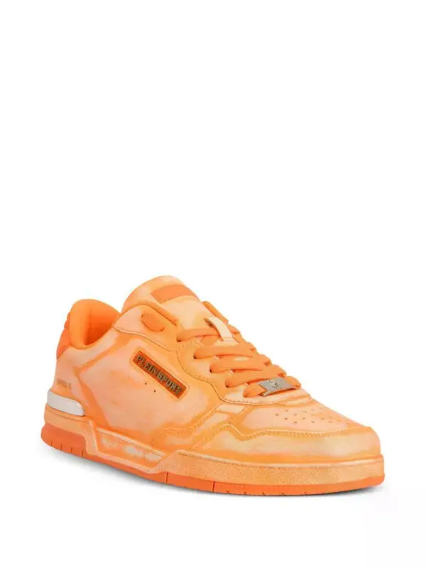 PLEIN SPORT Sprayed Leather Sneakers