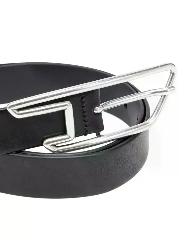 DIESEL® Logo Buckle Leather Belt