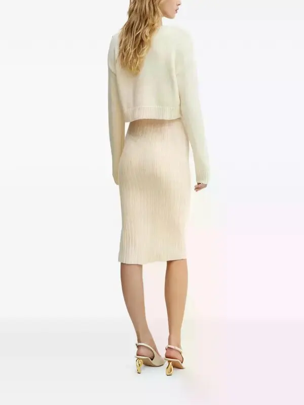 MORGAN Knitted Midi Dress And Sweater Set