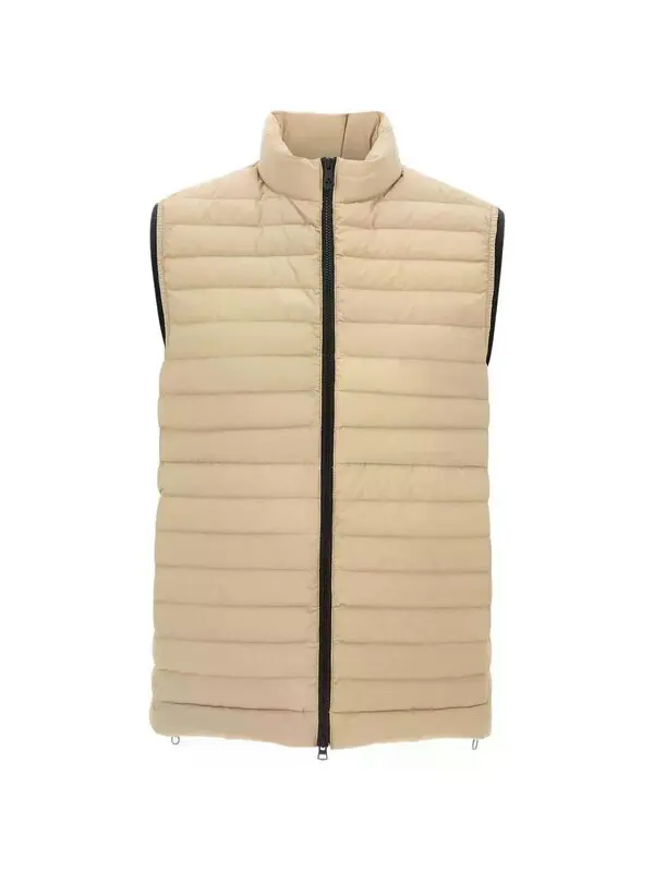 Peuterey Quilted Zip Vest - Neutrals