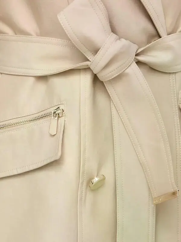 MORGAN Belted Hooded Coat