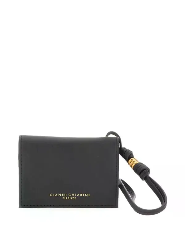 GIANNI CHIARINI Nappa Card Holder - Black