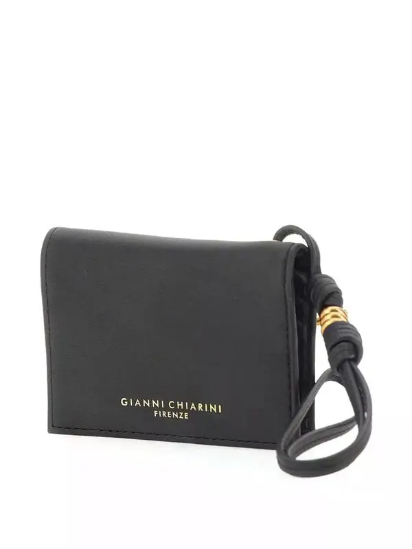 GIANNI CHIARINI Nappa Card Holder - Black