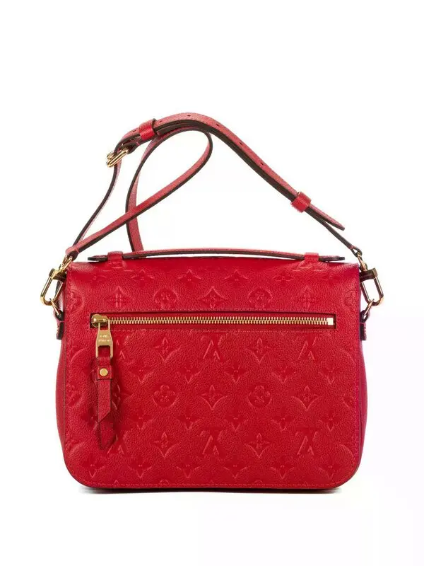 LOUIS VUITTON Empreinte Leather Cross Body Bag - Red