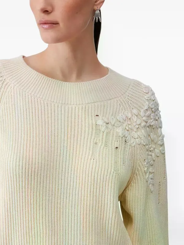 Liu Jo Raffia Embroidered Sweater