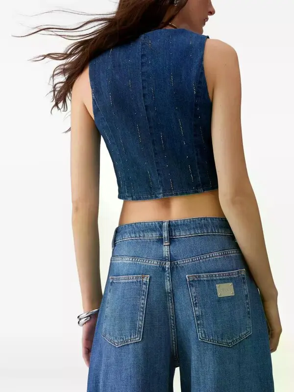 Liu Jo Embellished Denim Waistcoat