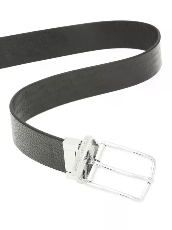 Emporio Armani Reversible Belt With Silver-tone Buckle