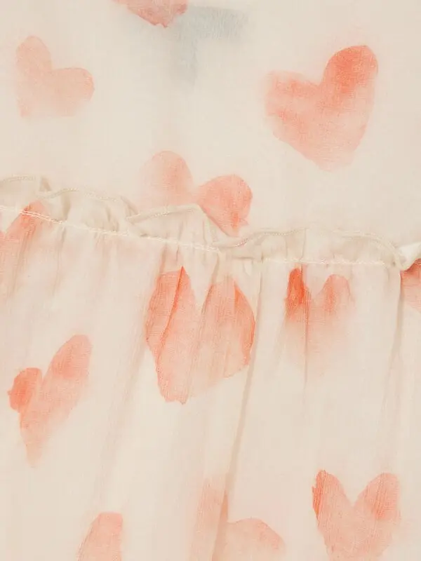 R13 Ruffled Printed Silk-chiffon Mini Dress