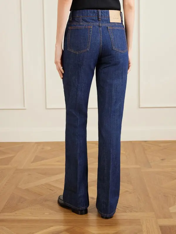 AMI Paris Bootcut Jeans In Indigo Denim