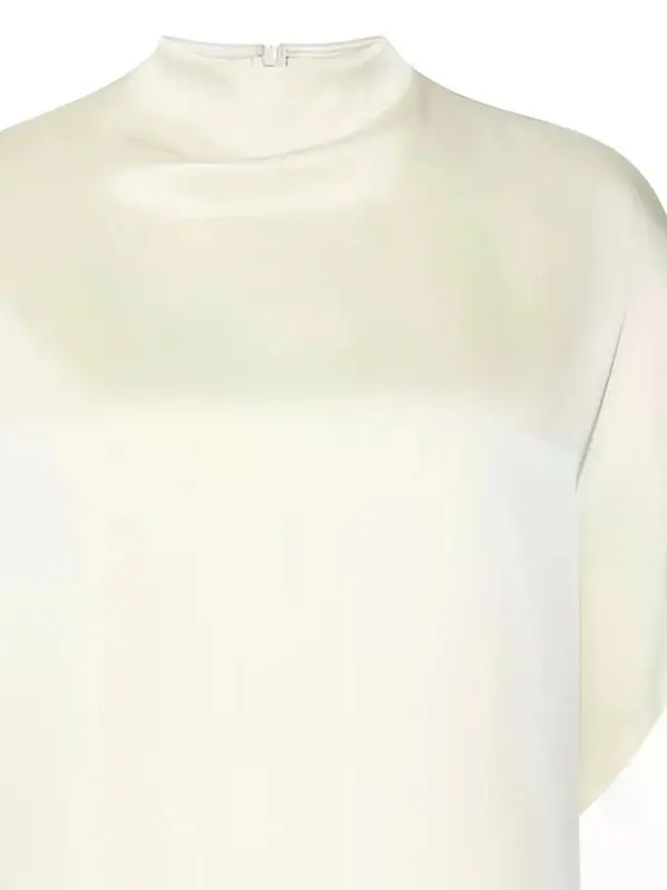 Lapointe Mock Neck Short Sleeve Top