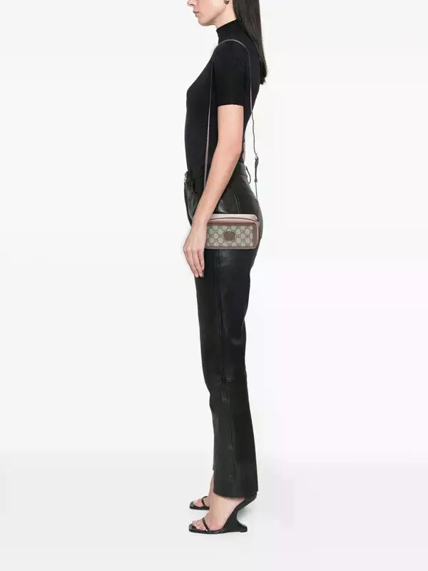 Gucci Gg Supreme Interlocking G Crossbody Bag