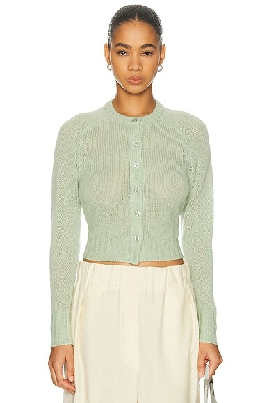 RE/DONE Slim Cashmere Cardigan - Melon