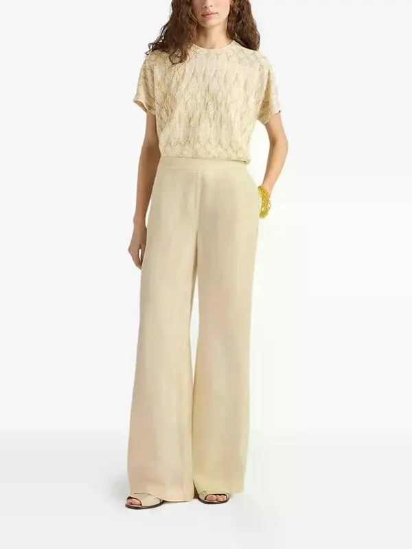 Momoni Elasticated Wide-leg Trousers