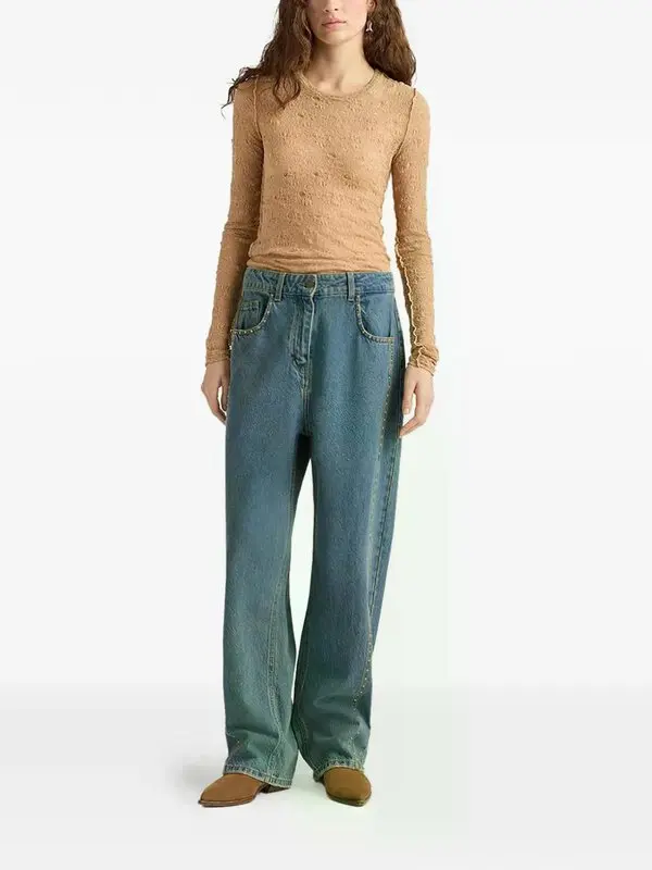 Momoni Studded Boyfriend Jeans
