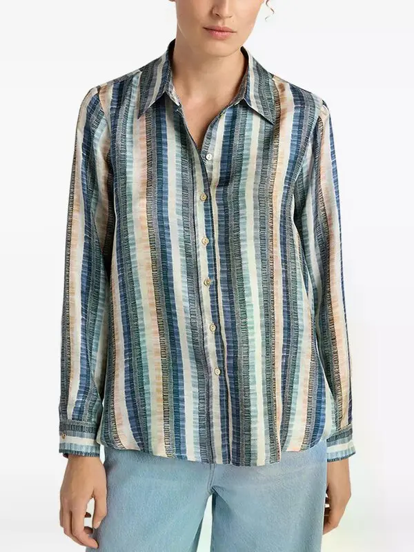 Momoni Striped Silk Shirt