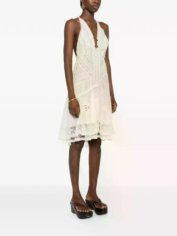Ermanno Scervino Lace Detail Mini Dress