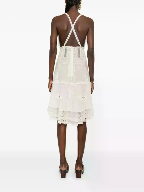 Ermanno Scervino Lace Detail Mini Dress