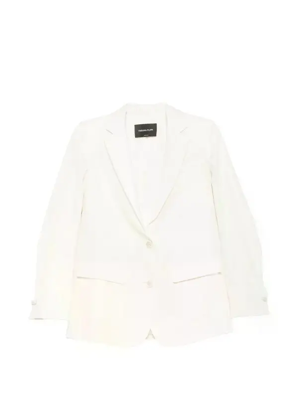 Fabiana Filippi Notched Lapel Blazer - Neutrals