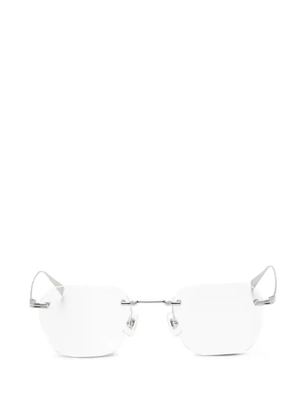 Dunhill Square-frame Eyeglasses - Silver