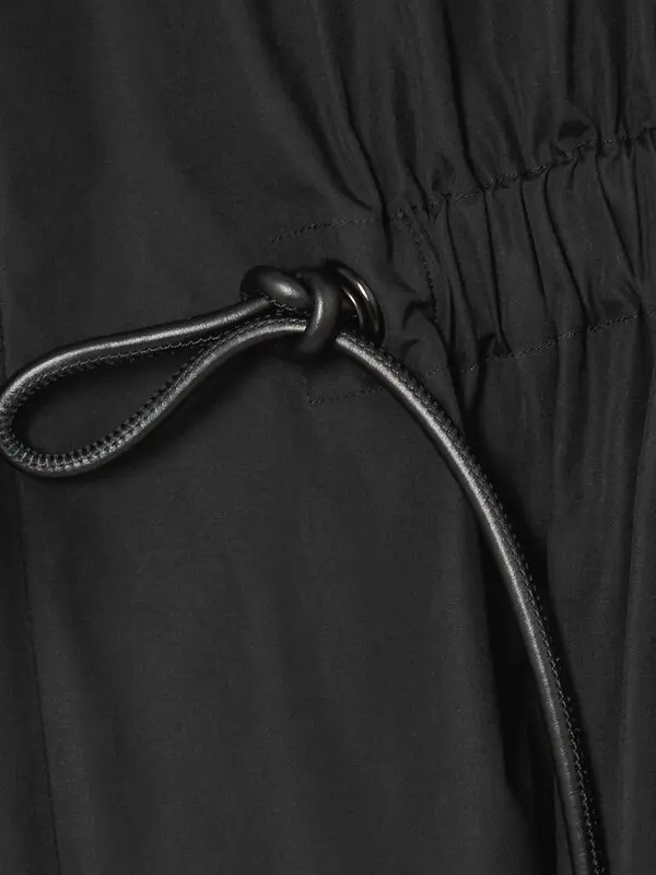 Max Mara Cotton Maxi Shirt Dress With Drawstring Waist