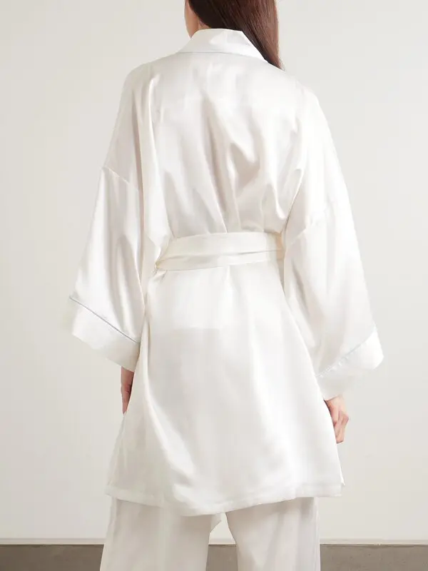 Olivia Von Halle Mimi Silk-satin Robe