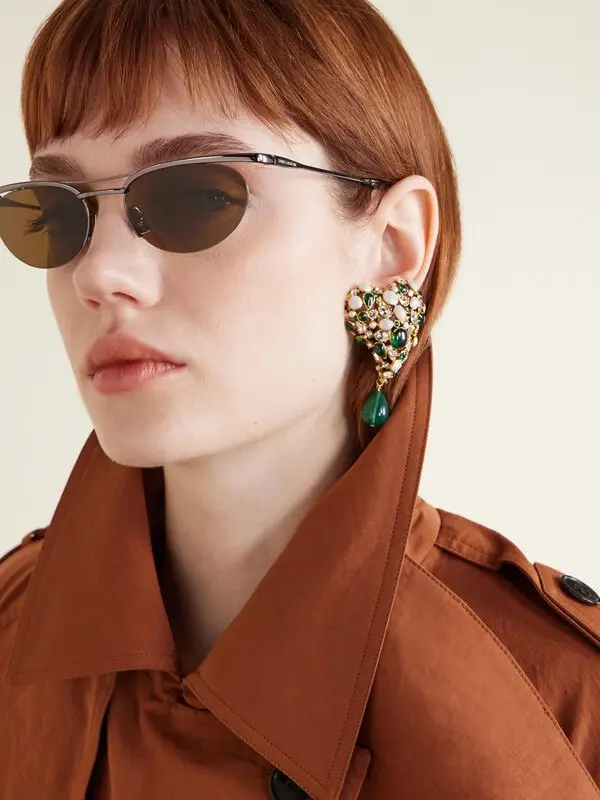 Saint Laurent Oval-frame Sunglasses