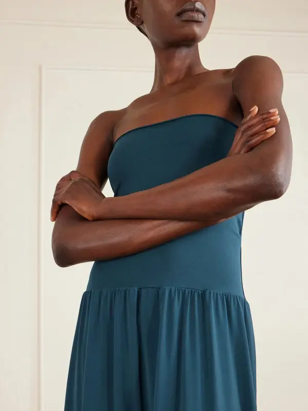 ERES Oda Strapless Maxi Dress - Blue