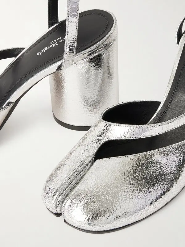 MAISON MARGIELA Metallic Leather Tabi Sandals