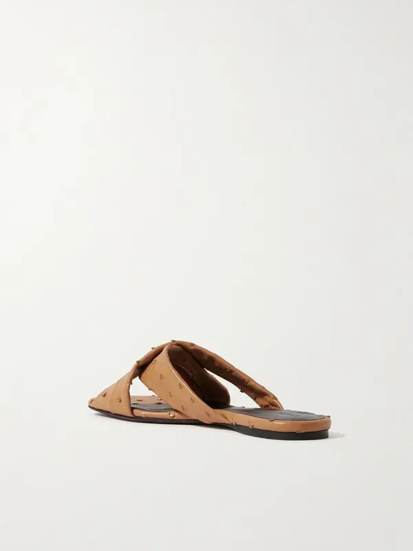 Khaite Liria Ostrich Sandals