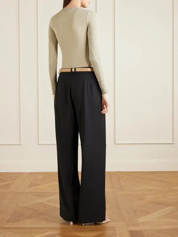 Wardrobe.NYC Stretch-jersey Crewneck Bodysuit