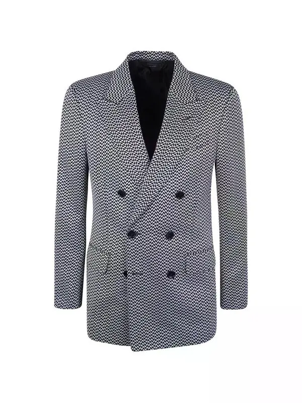 TOM FORD Herringbone Double-breasted Jacket