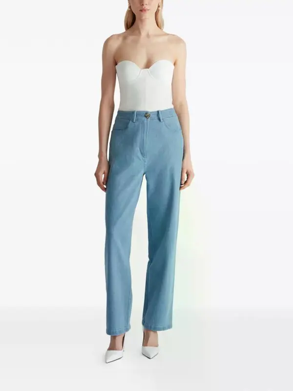 VIOLANTE NESSI Hexagonal Pocket Straight-leg Jeans