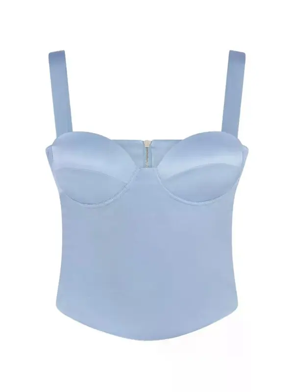 VIOLANTE NESSI Vermeer Shaped-cups Top - Blue
