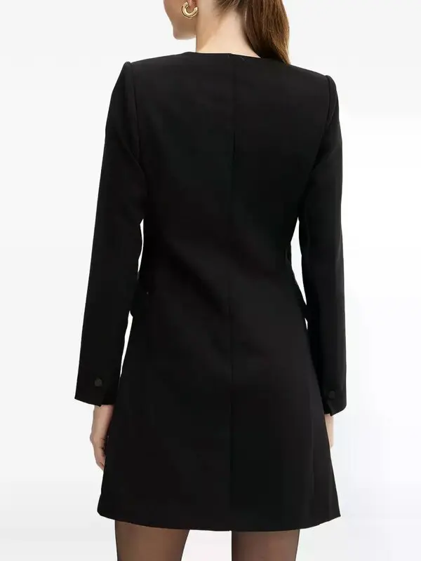 MORGAN V-neck Single-breasted Mini Dress