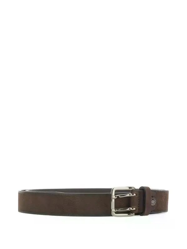 GIANNI CHIARINI Double-prong Leather Belt