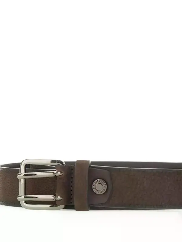 GIANNI CHIARINI Double-prong Leather Belt